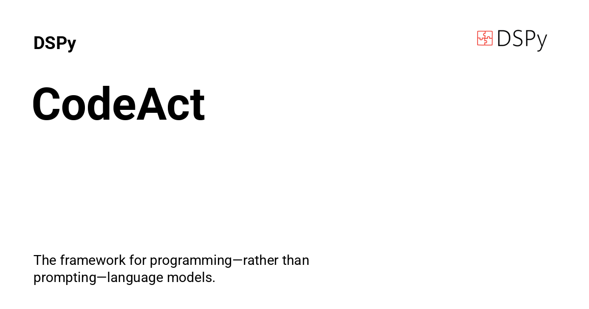 CodeAct - DSPy